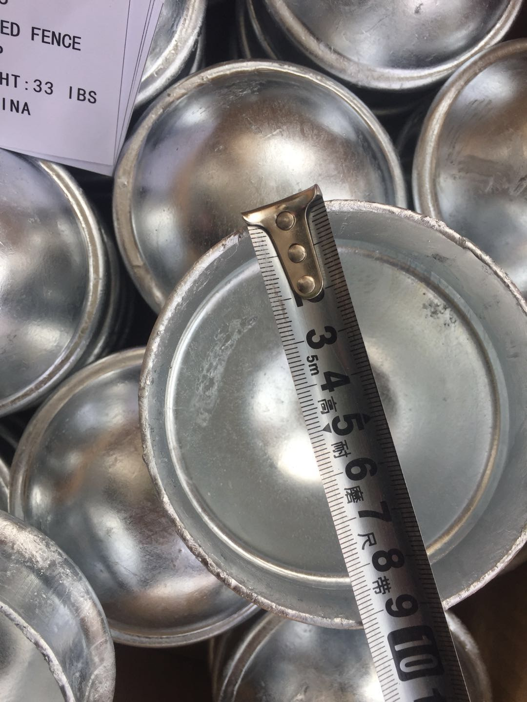 Galvanised Round End Post Cap 80NB China Supplier - DB Fencing